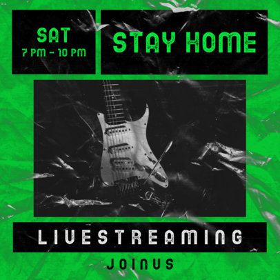 Placeit - Facebook Post Template for Streaming Music Events