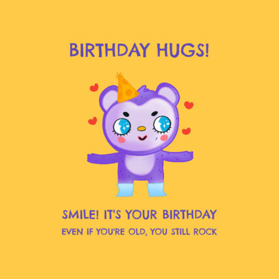 Placeit - Facebook Post Maker Featuring Funny Characters with Birthday ...