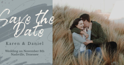 Placeit - Facebook Post Design Template for a Save-the-Date Post