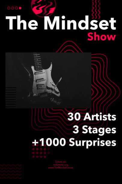 Placeit - Poster Design Creator with Printing Layers for an Online Concert