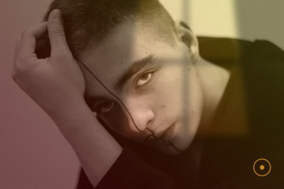 Placeit - Spotify Banner Template Featuring a Picture of an Artist