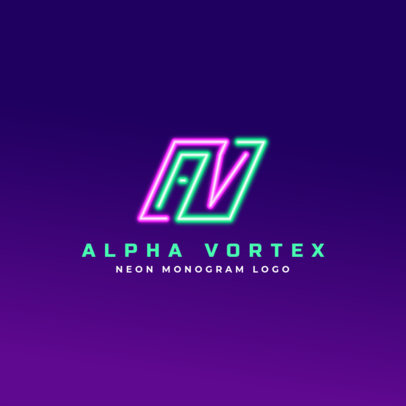 Placeit - Gaming Logo Maker Featuring a Bold Monogram