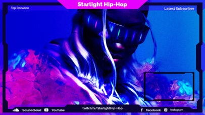Placeit - Twitch Overlay Creator for a Musician's Channel Featuring ...