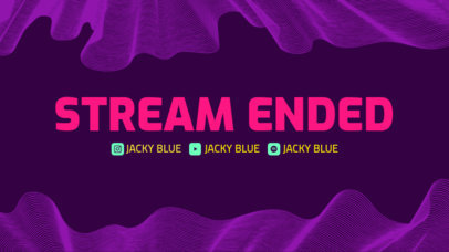 Placeit - Anime Style Twitch Overlay Template for a Stream Ended Screen