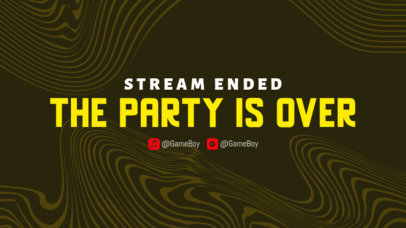 Placeit - Twitch Overlay Maker for an Ended Stream Announcement
