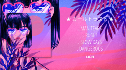 Placeit - YouTube Thumbnail Maker for an EDM Playlist