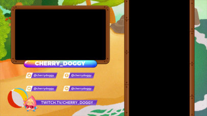 Placeit - Twitch Overlay Template for Mobile Gaming Featuring a ...