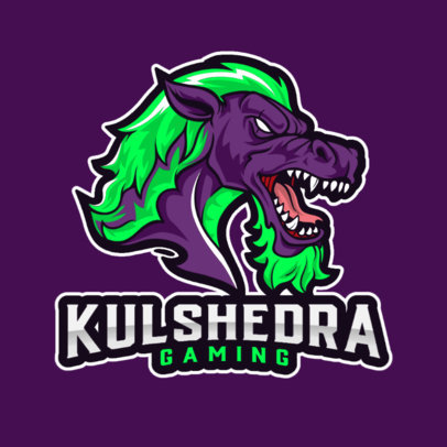 Placeit - Illustrated Gaming Logo Template Featuring Aggressive Animals