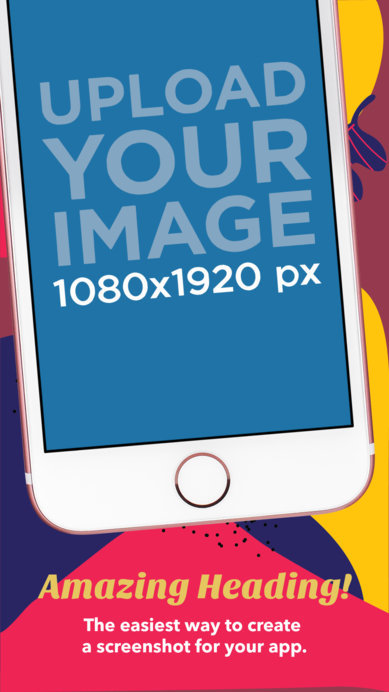 Placeit - Mockup of a Tilted iPhone 7 Showing an iOS App Screenshot