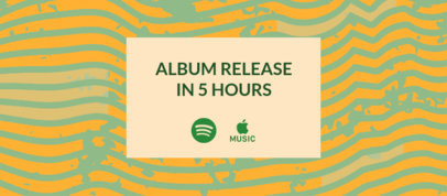 Placeit - Facebook Cover Maker Featuring a Countdown for an Album Release