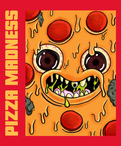 Placeit - Gross T-Shirt Design Maker with a Vomiting Monster Graphic