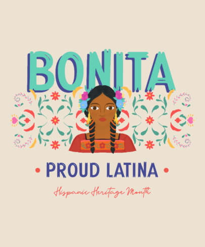 Placeit - T-Shirt Design Maker Featuring Colorful Latin Culture ...