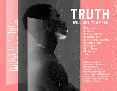 Placeit - Back Album Cover Design Template Featuring a Ripped Texture