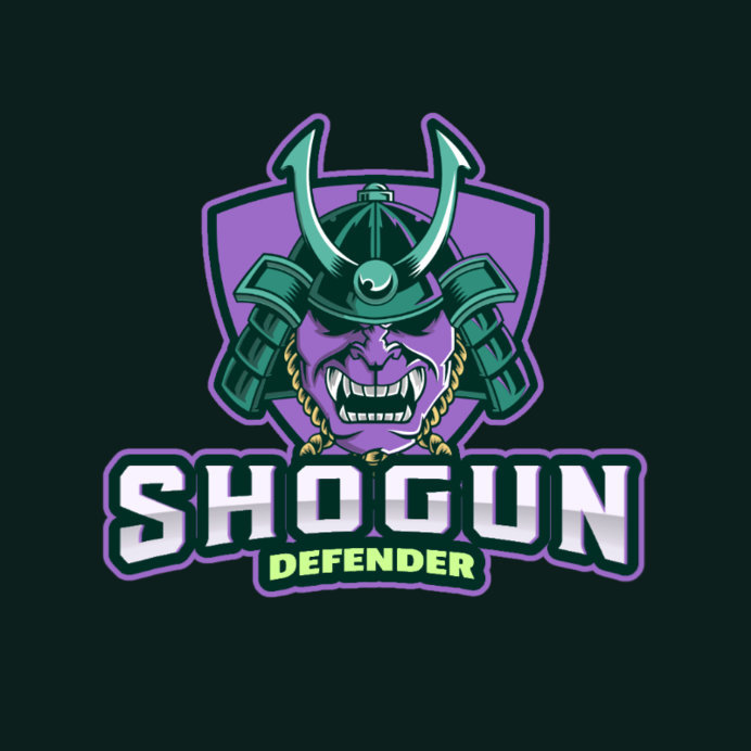 Placeit - Logo Creator for Gamers with a Shogun Mask Clipart