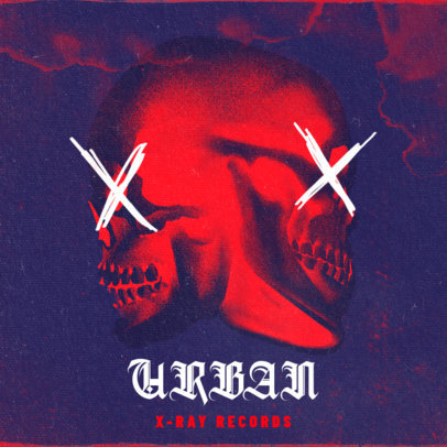 Placeit - Heavy Metal Album Cover Maker Featuring Dark Illustrations