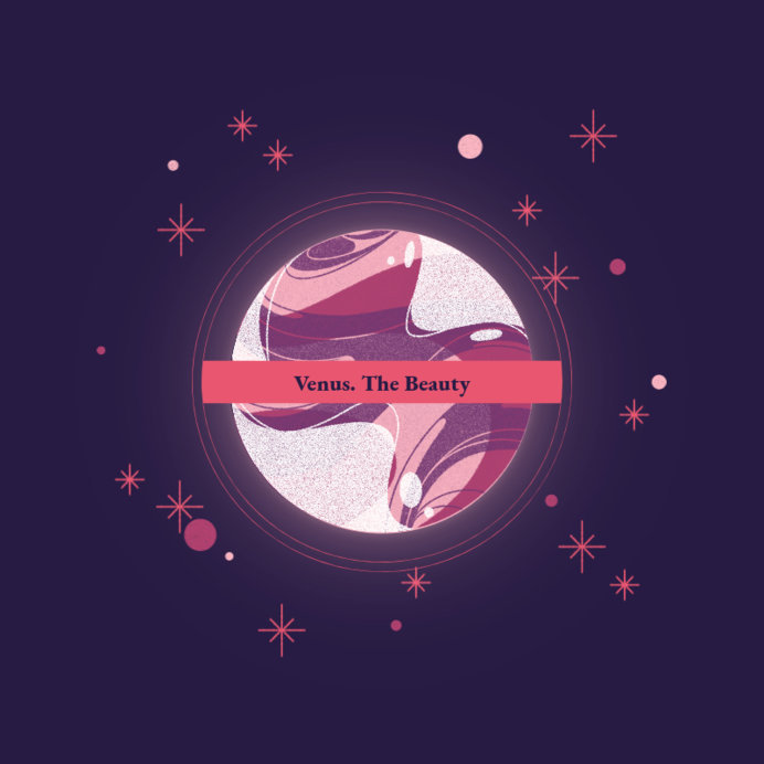 Placeit - Planet Logo Generator with a Venus Graphic