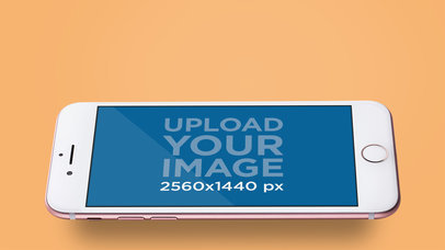 Placeit - Black iPhone 6 Plus Mockup in Landscape Position