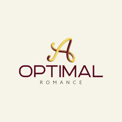 Placeit - Online Logo Maker Featuring a Vibrant Cursive Letter Graphic
