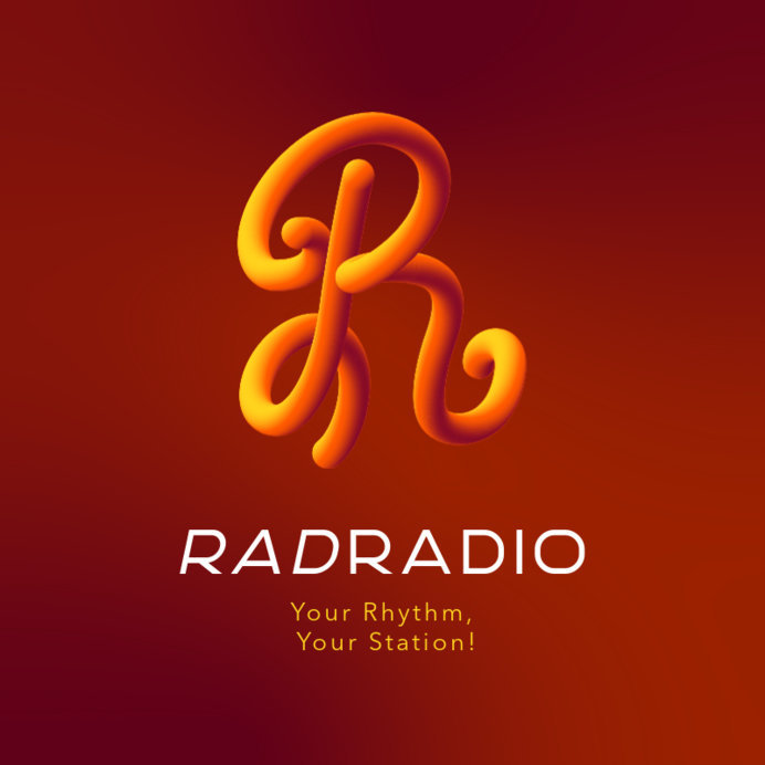 Placeit - Online Logo Creator for a Radio Station Featuring a Colorful ...
