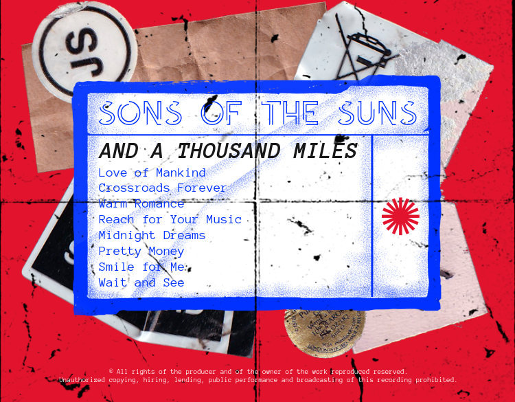 Placeit - Album Back Cover Maker with Grunge Texture and Labels