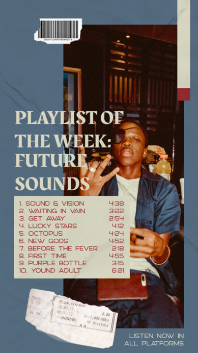 Placeit - Promotional Instagram Story Design Template for a Rap Playlist