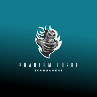 Placeit - Gaming Logo Maker Featuring a Horror Aesthetic