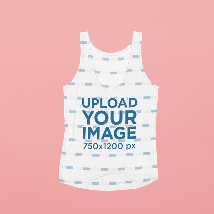Placeit - Flat-Lay Mockup of a Sublimated Tank Top