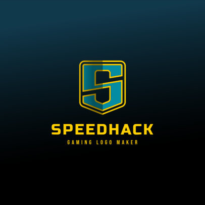 Placeit - Gaming Tournament Logo Template Featuring a Metallic Emblem