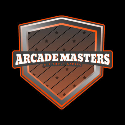 Placeit - Gaming Logo Template Featuring an Oni Mask in a Round Emblem