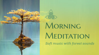 Placeit - Wellness-Themed YouTube Thumbnail Template for a Meditation ...