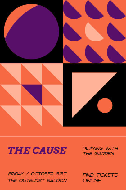 Placeit - Poster Design Maker Featuring a Structured Geometric Layout ...