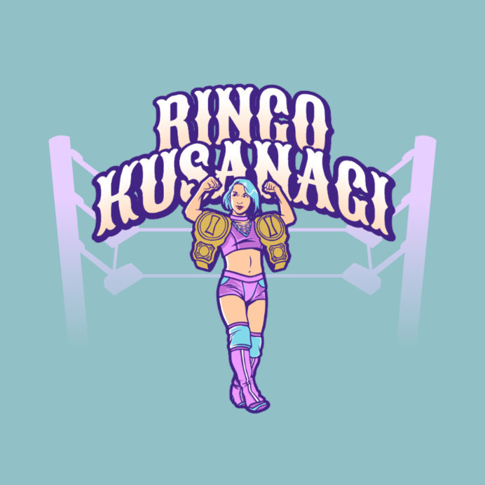 Placeit - Wrestling Logo Maker Featuring a Female Champion