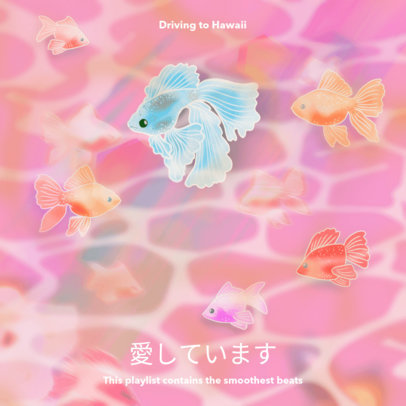 Placeit - J-Pop Album Cover Creator with a Colorful Lo-Fi Anime ...
