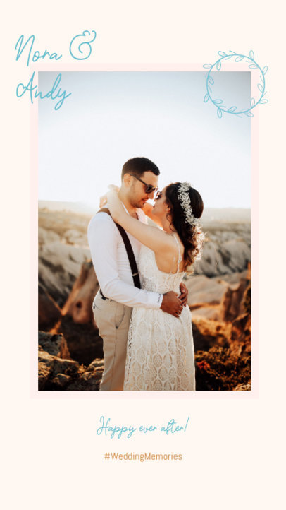 Placeit - Instagram Story Template for an Online Wedding Invite
