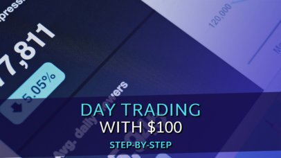 Placeit - YouTube Thumbnail Template for a Day Trading Channel