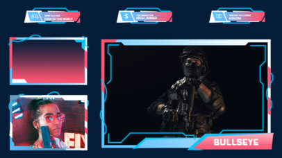 Placeit - Gaming Twitch Overlay Maker Featuring Colorful Graphics