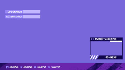 Placeit - Stream Overlay Template for OBS with a Minimal Futuristic Style