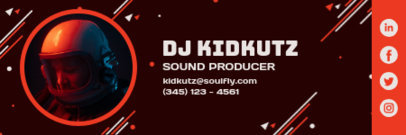 Placeit - Playful Email Signature Template for a Sales Manager