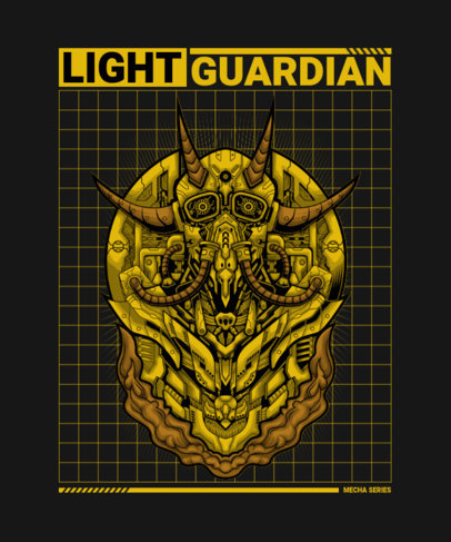 Placeit - T-Shirt Design Template Featuring Intricate Illustrations of ...