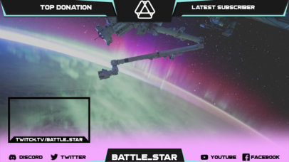 Placeit - Space-Themed Twitch Overlay Creator Inspired by Destiny 2