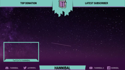 Placeit - Space-Themed Twitch Overlay Creator Inspired by Destiny 2