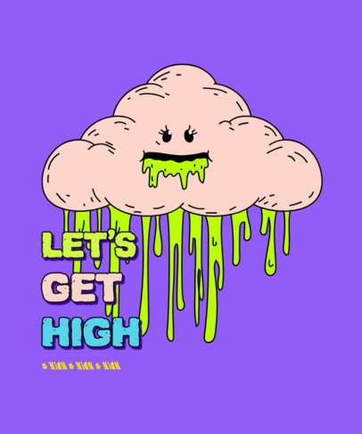 Placeit - T-Shirt Design Template with Crazy Distorted Cartoon Characters