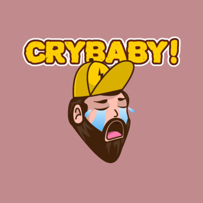 Placeit - Twitch Emote Logo Creator of a Funny Bearded Man