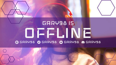 Placeit - Twitch Offline Banner Maker for a Gaming Streamer