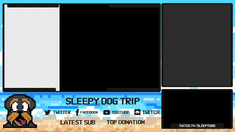 Placeit - OBS Stream Overlay Maker for a Retro Gaming Channel Featuring ...