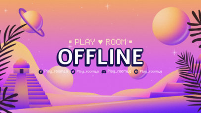 Placeit - Twitch Banner Template Featuring a Trippy Natural Landscape ...