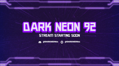 Placeit - OBS Stream Overlay Generator Featuring a Frame With a Sci-Fi ...