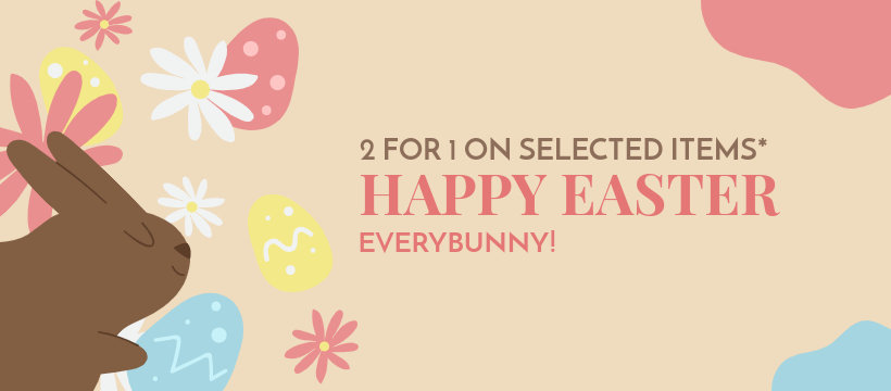 Placeit - Facebook Cover Maker Featuring an Easter Bunny Graphic