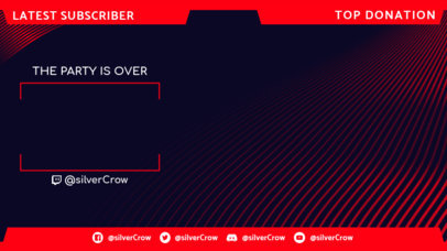 Placeit - Twitch Overlay Template Featuring Neon Panels