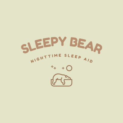 Placeit - Logo Generator for a Natural Sleep Aids Brand Featuring a ...